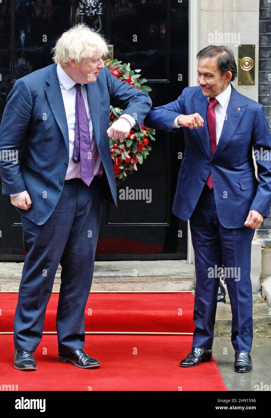 Prime Minister Boris Johnson welcomes the Sultan of Brunei, Hassanal ...
