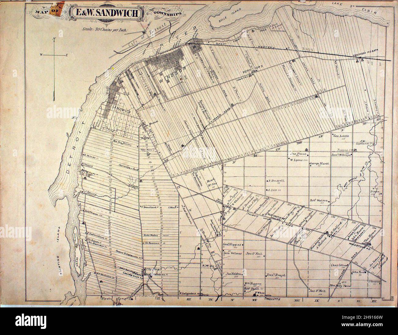 Old windsor map hi-res stock photography and images - Alamy