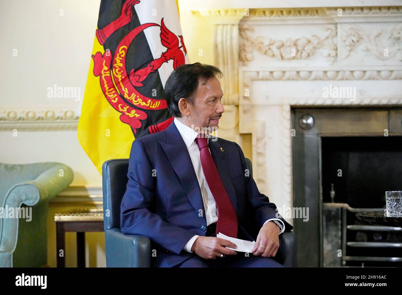 Prime Minister Boris Johnson with the The Sultan of Brunei, Hassanal ...