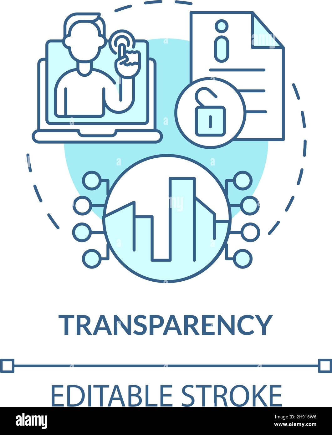 Transparency blue concept icon Stock Vector Image & Art - Alamy