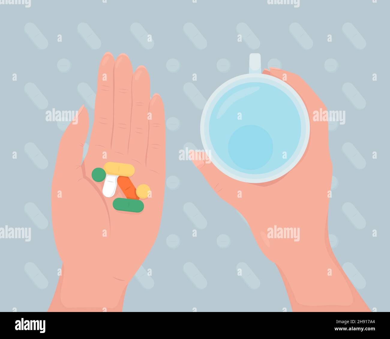 First taking this pill Stock Vector Images - Alamy