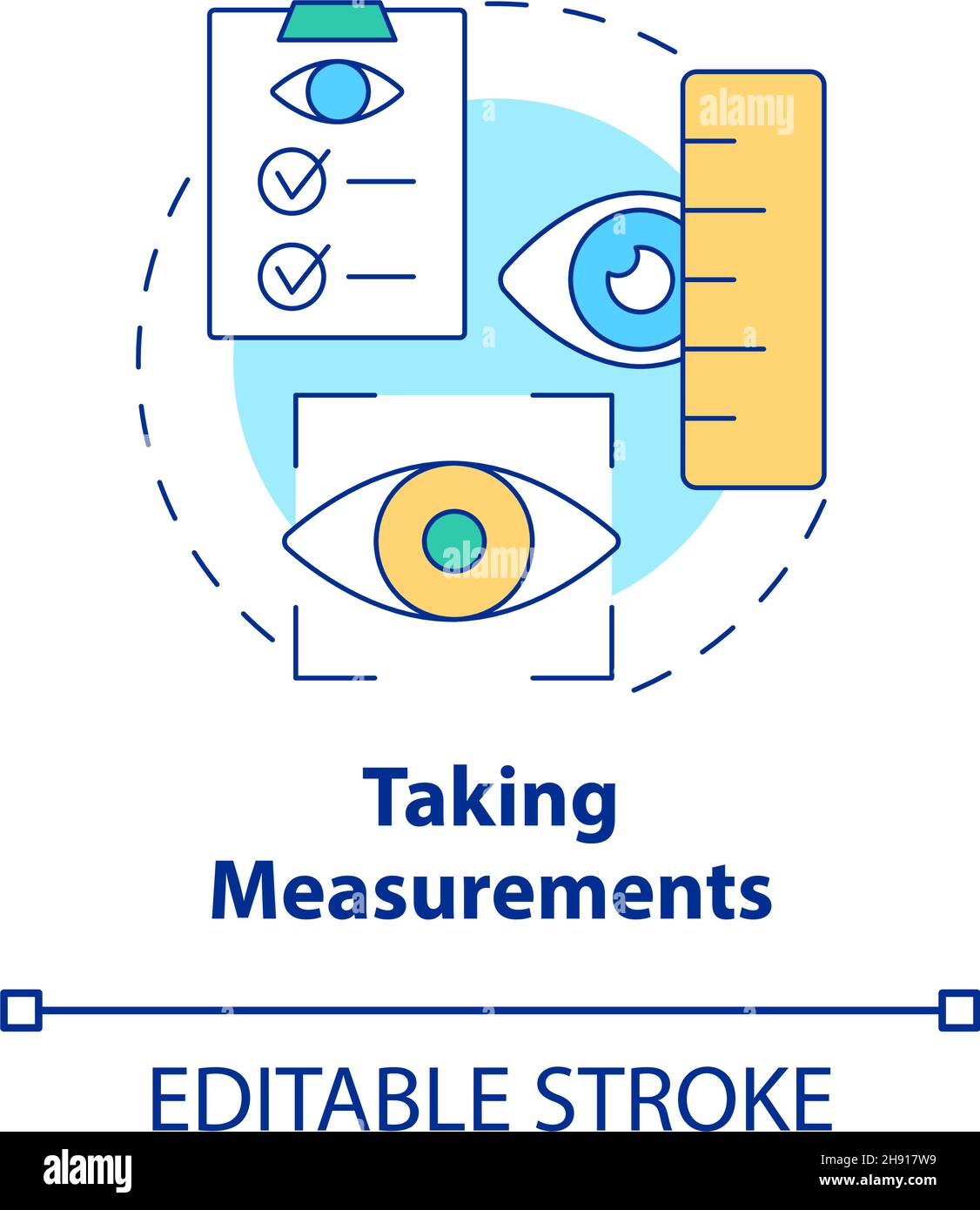 Taking measurements concept icon Stock Vector Image & Art - Alamy