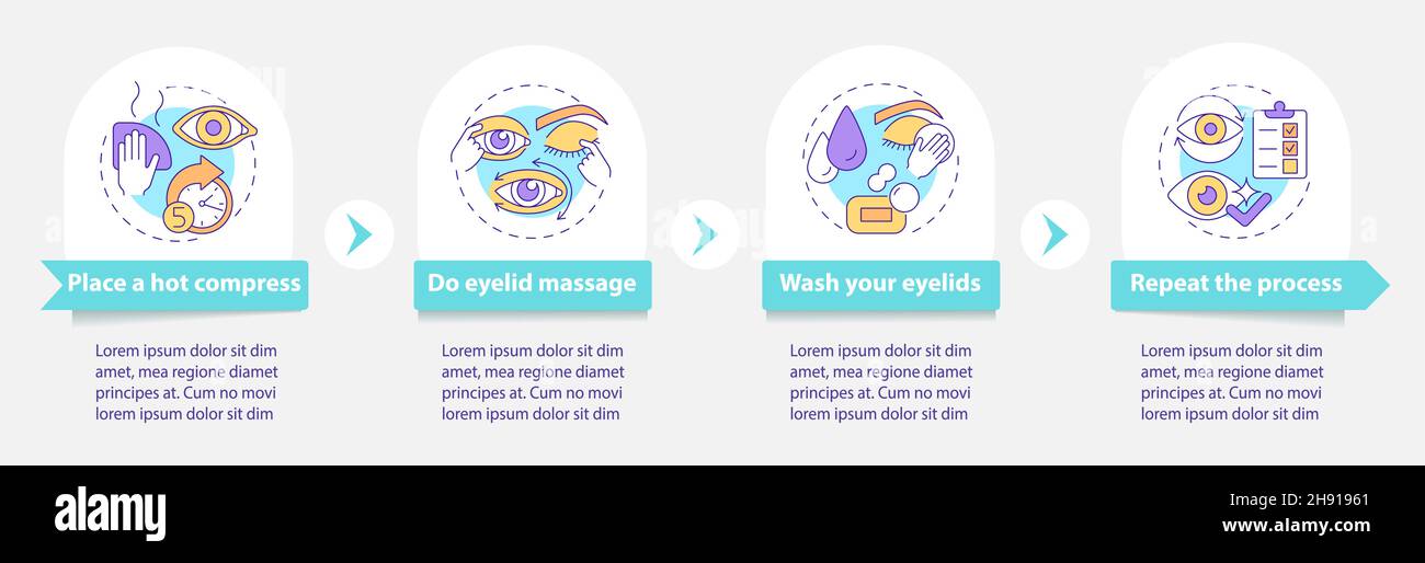 Laser surgery for eyesight vector infographic template Stock Vector ...