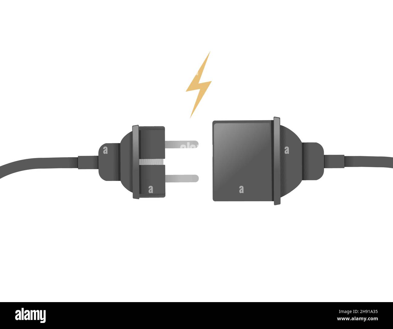 Cartoon plug hi-res stock photography and images - Alamy