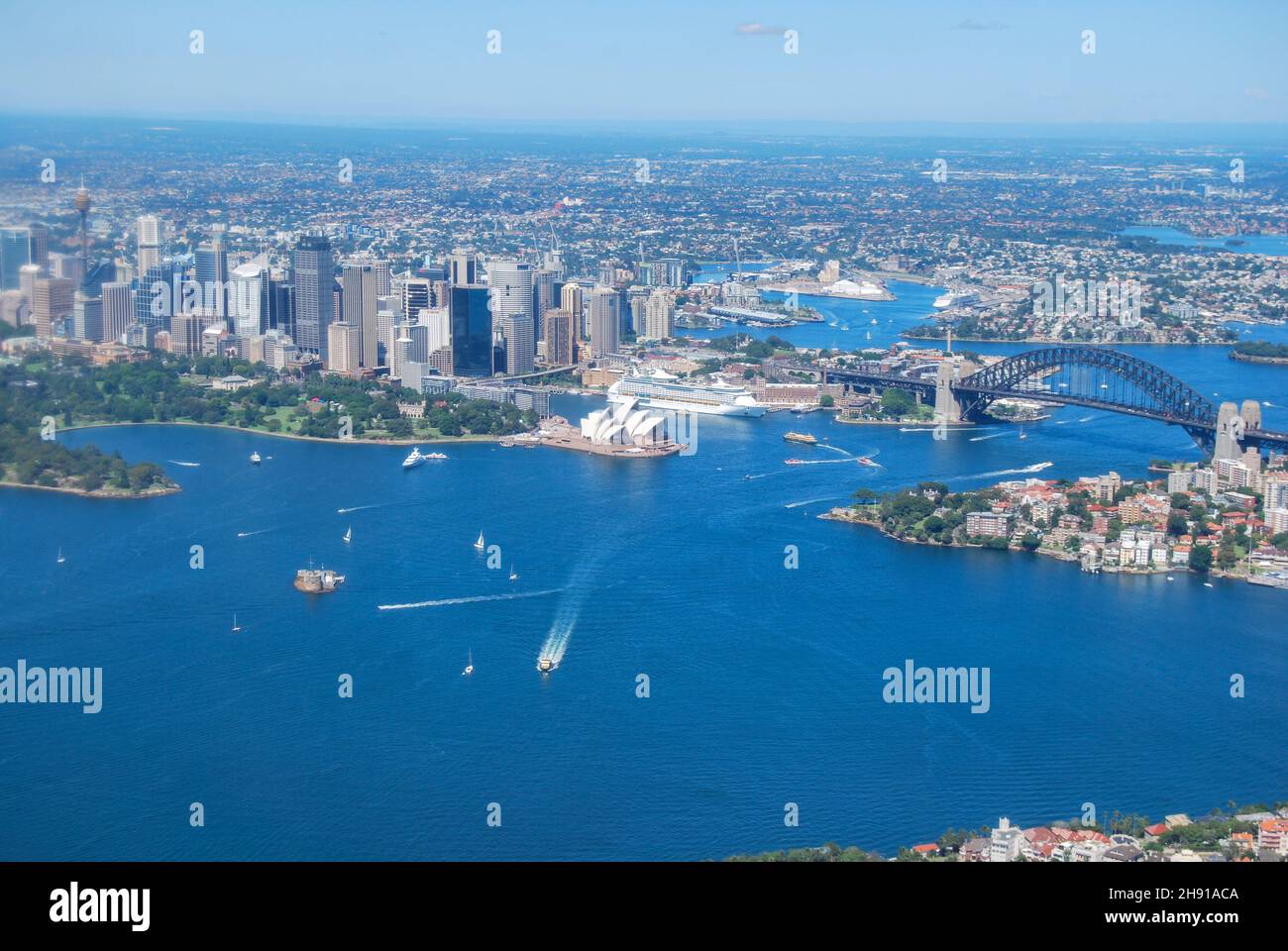 Aerial panoramic view of Sydney skyline, Australia Stock Photo - Alamy