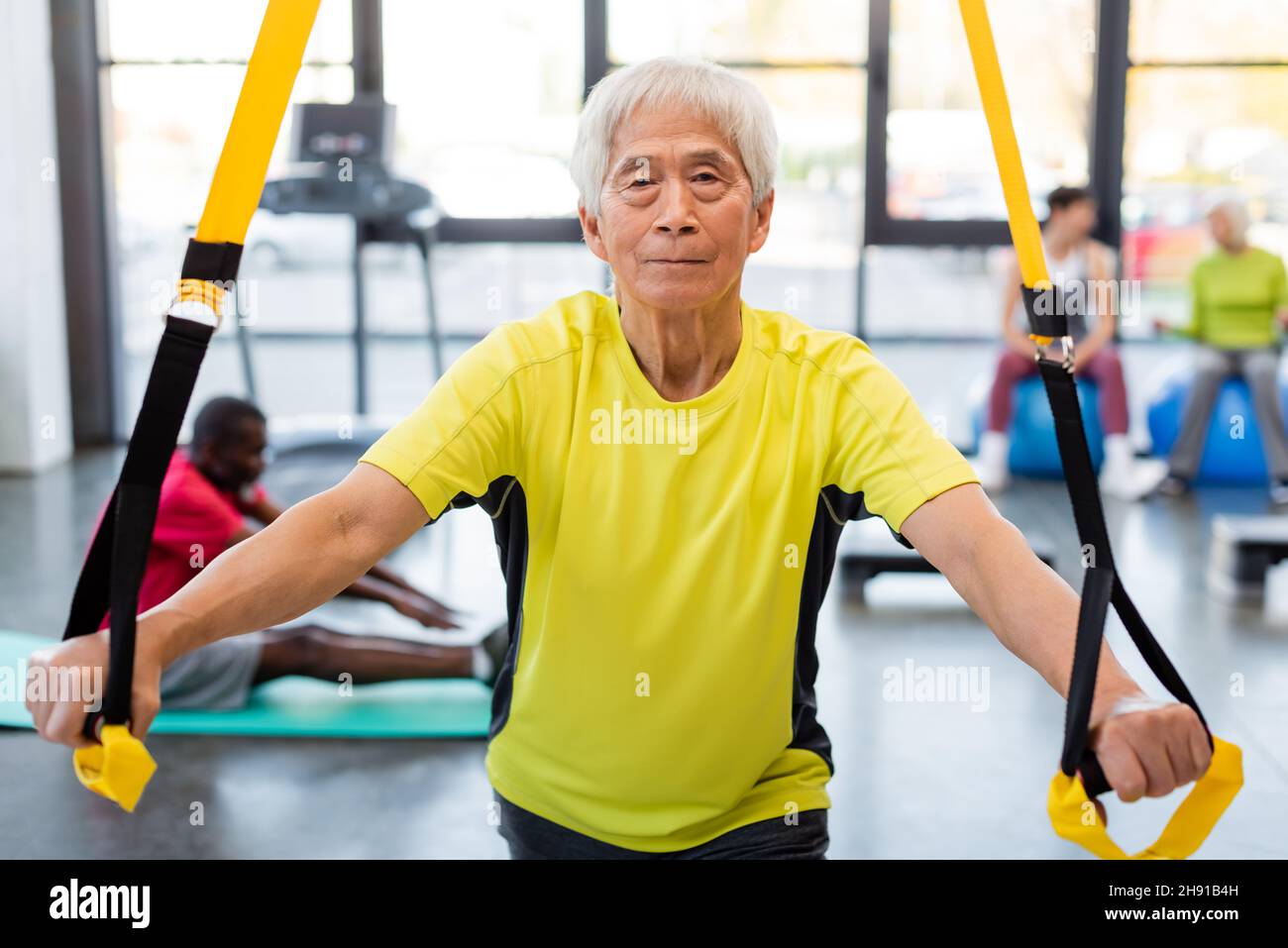 Resistance training elderly hi-res stock photography and images - Alamy