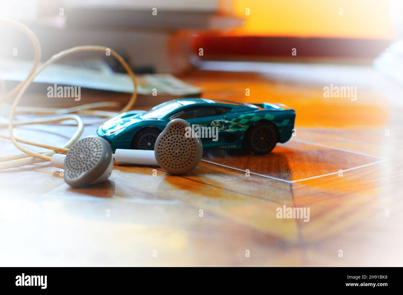 Blue toy car hi-res stock photography and images - Alamy