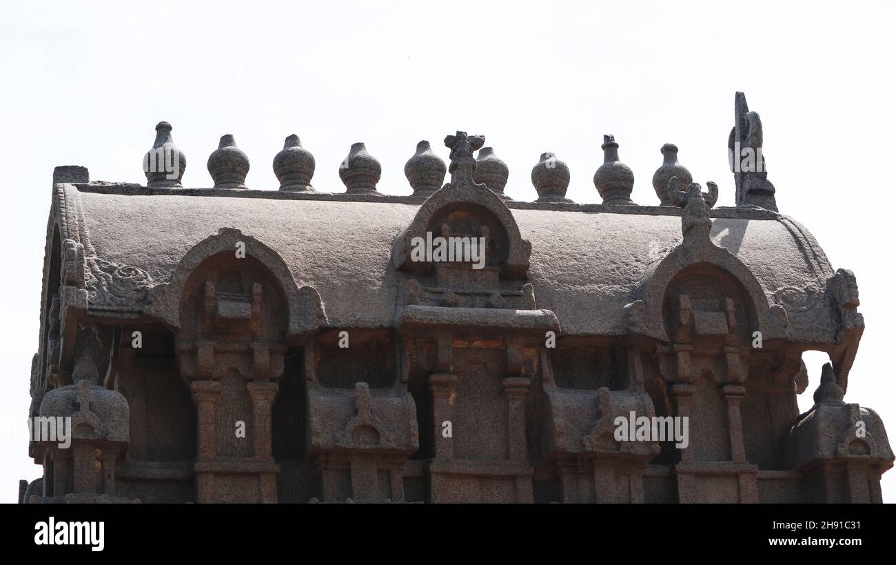 Temple carved in stone. And there are many sculptures in it. Located in ...