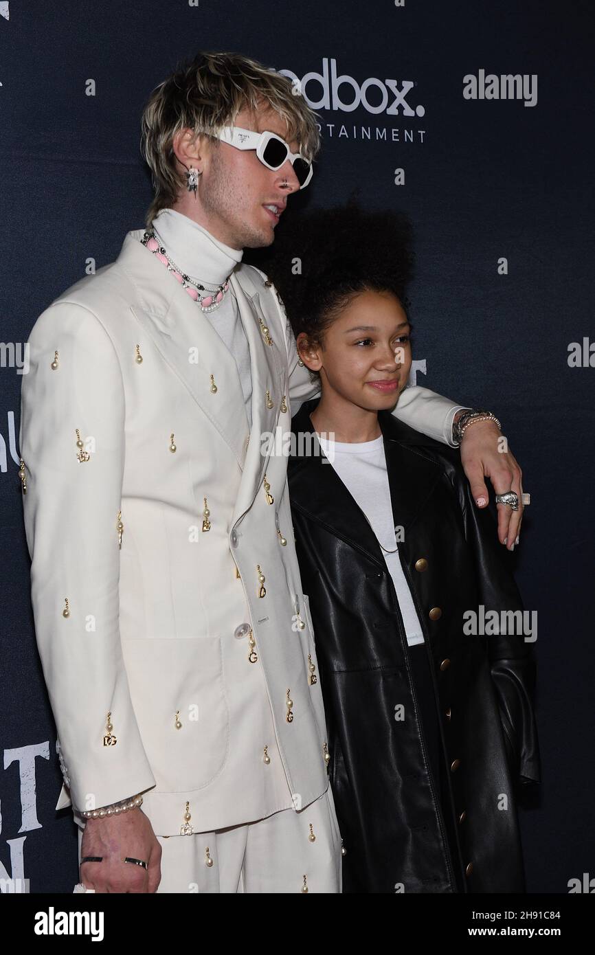 NEW YORK, NEW YORK - DECEMBER 02: Colson Baker (Machine Gun Kelly) and ...
