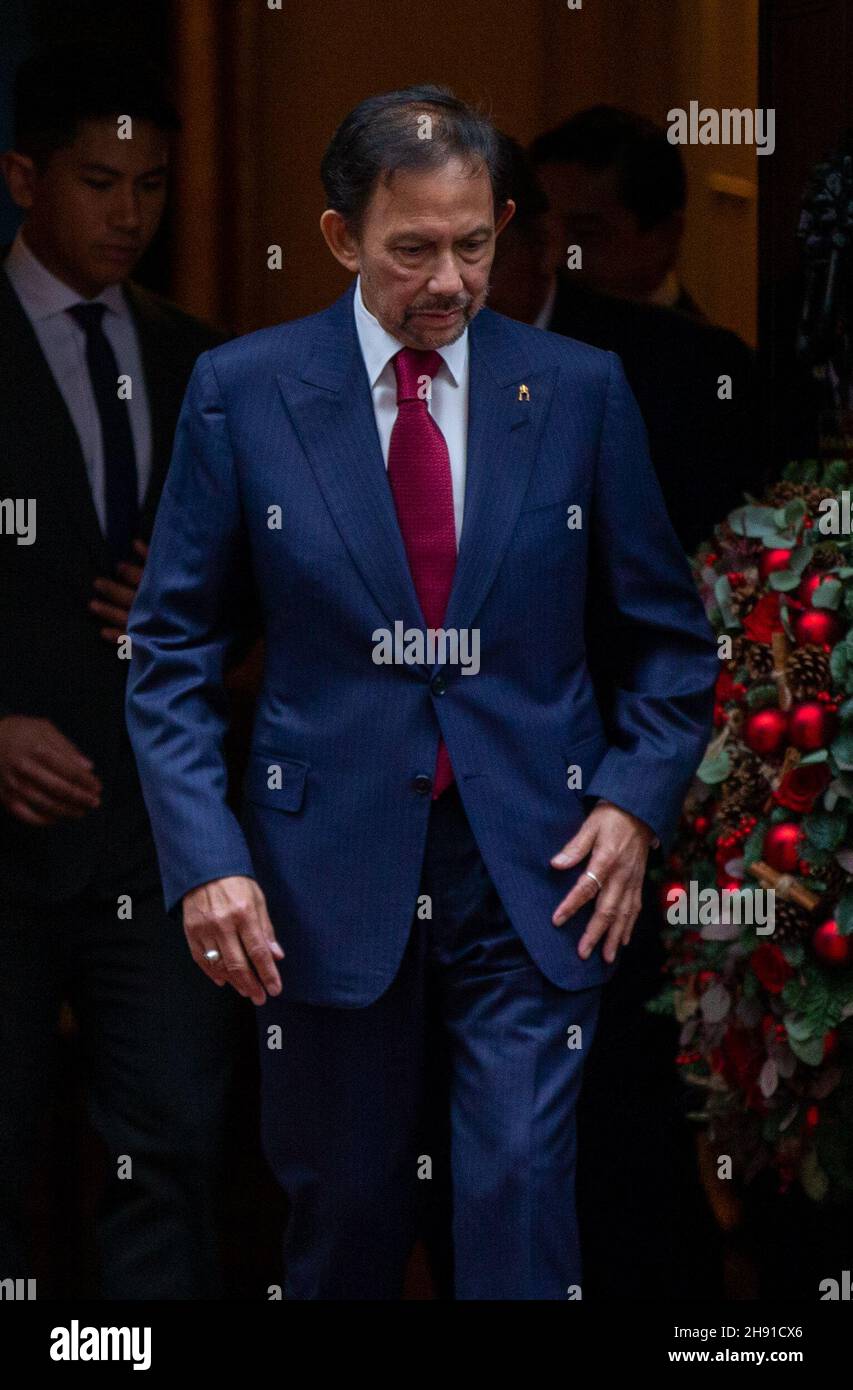 London, England, UK. 3rd Dec, 2021. Sultan of Brunei HASSANAL BOLKIAH ...
