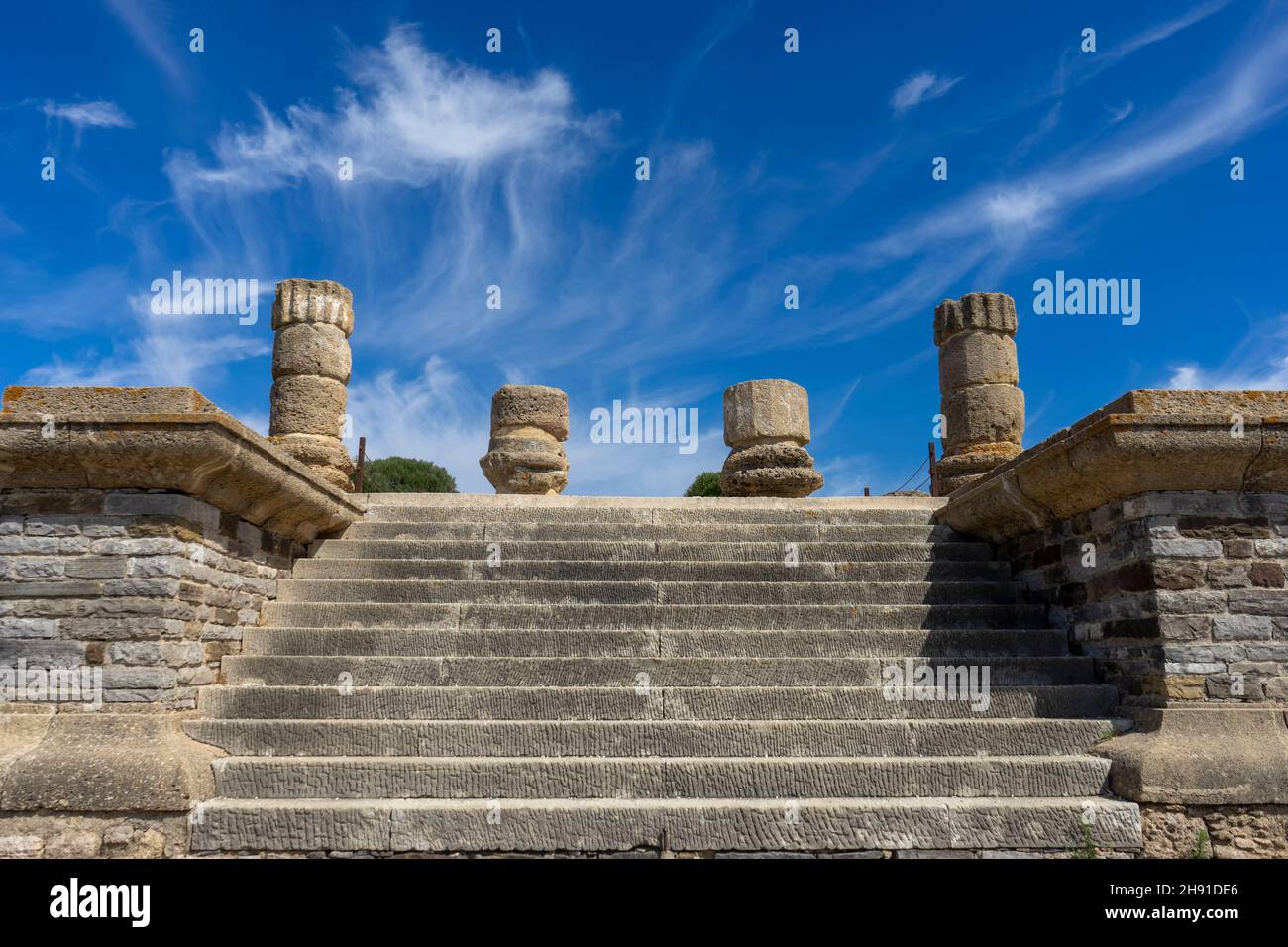 ruins of the ancient roman villa of baelo claudia in the natural park ...