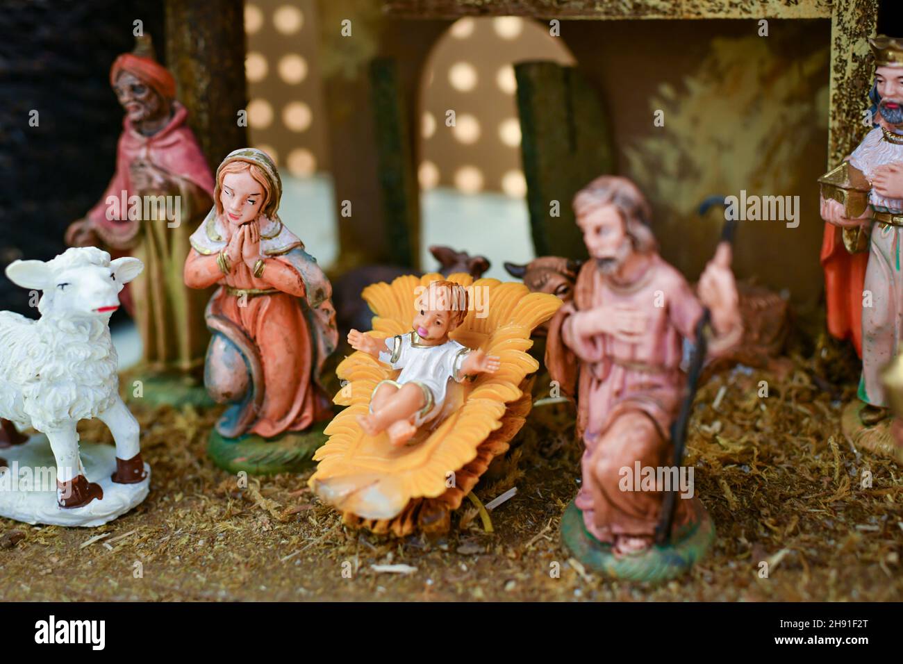 Miniature creche hi-res stock photography and images - Alamy