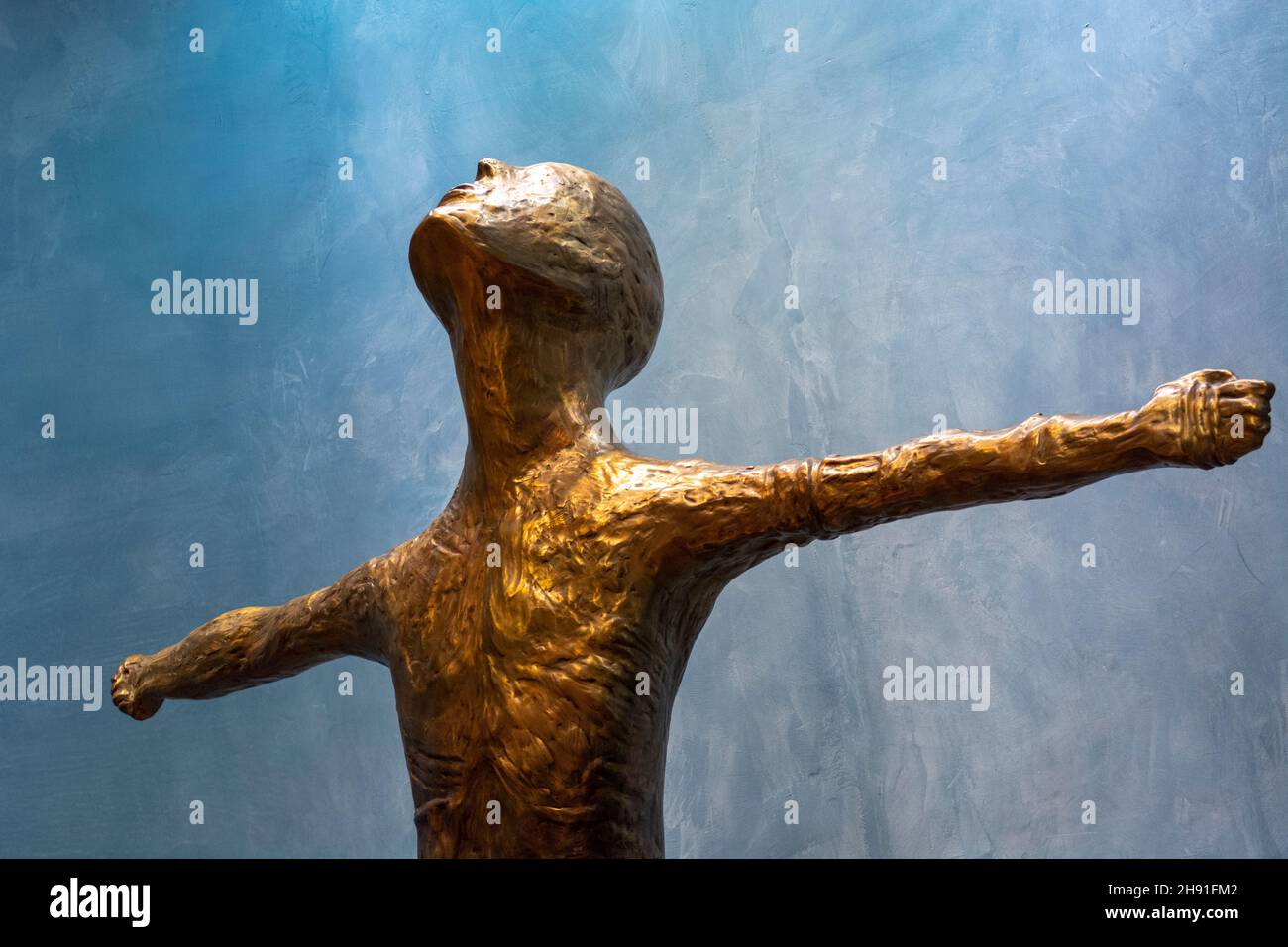 Bronze sculpture of Christ inside the Northern Lights Cathedral - Alta ...