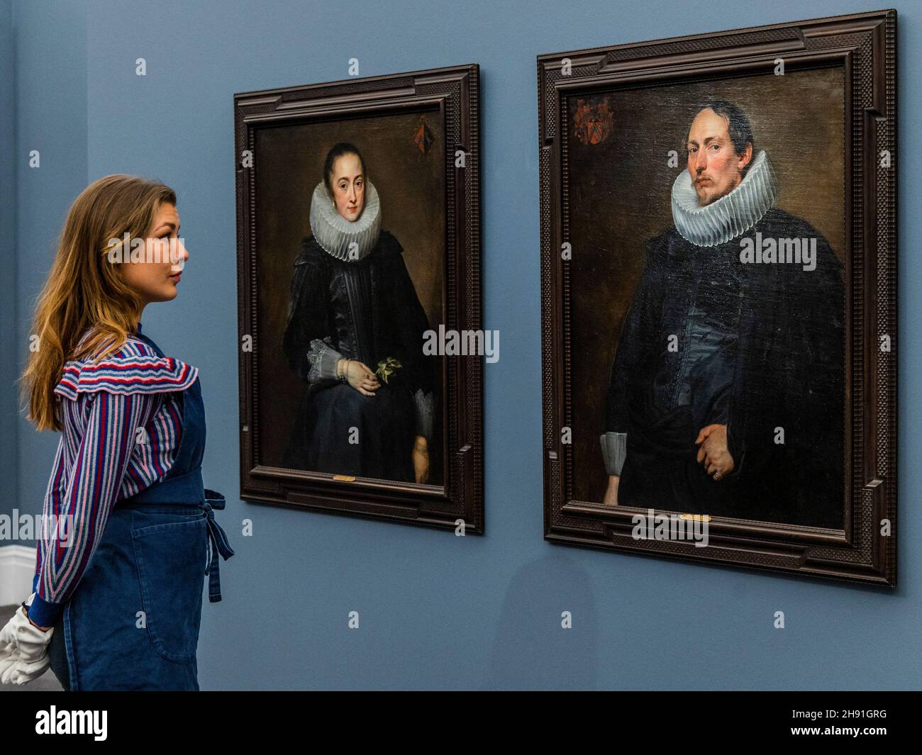 London, UK. 3rd Dec, 2021. Anthony Van Dyke, Portrait of Jacob de Witte ...