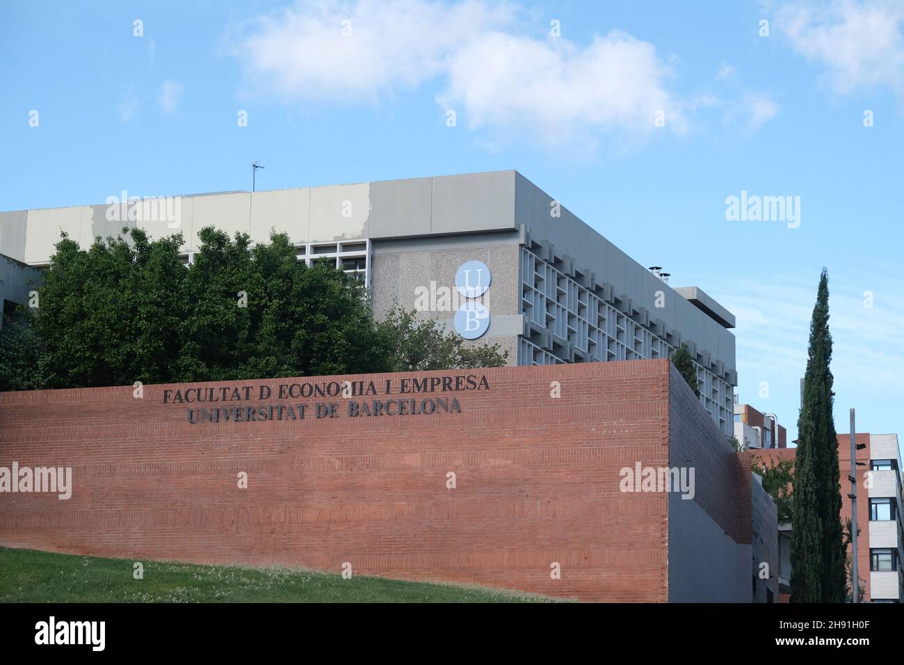Barcelona, Spain - 5 November 2021: University of Barcelona Economics ...