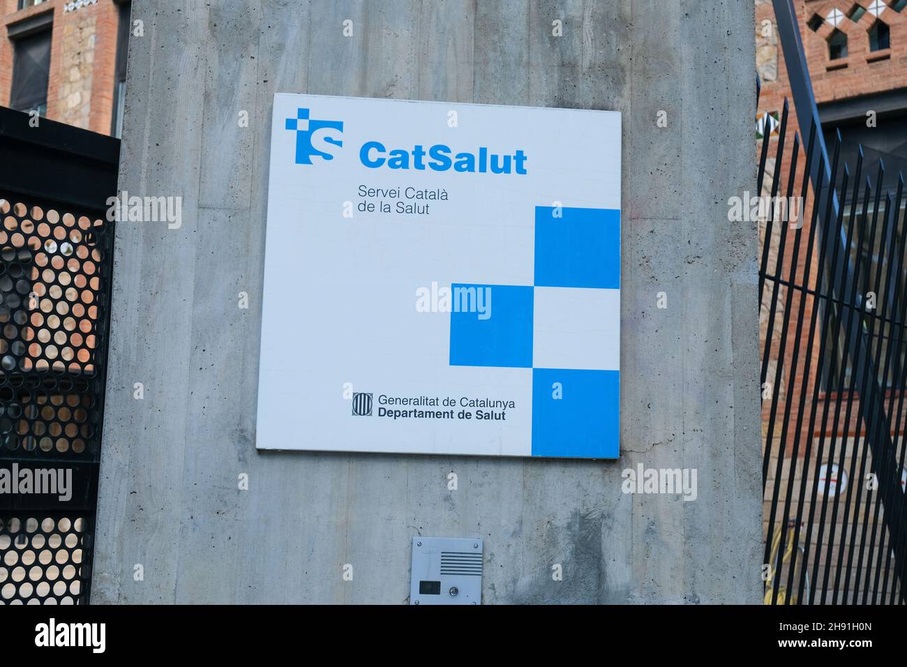 Catsalut sign hi-res stock photography and images - Alamy