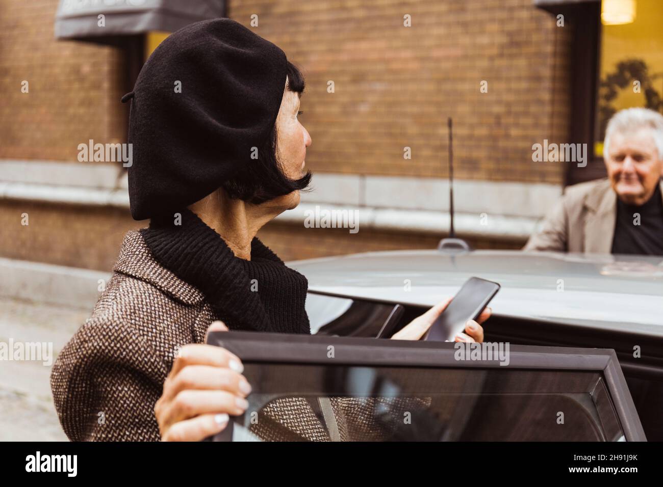 Entering car hi-res stock photography and images - Alamy