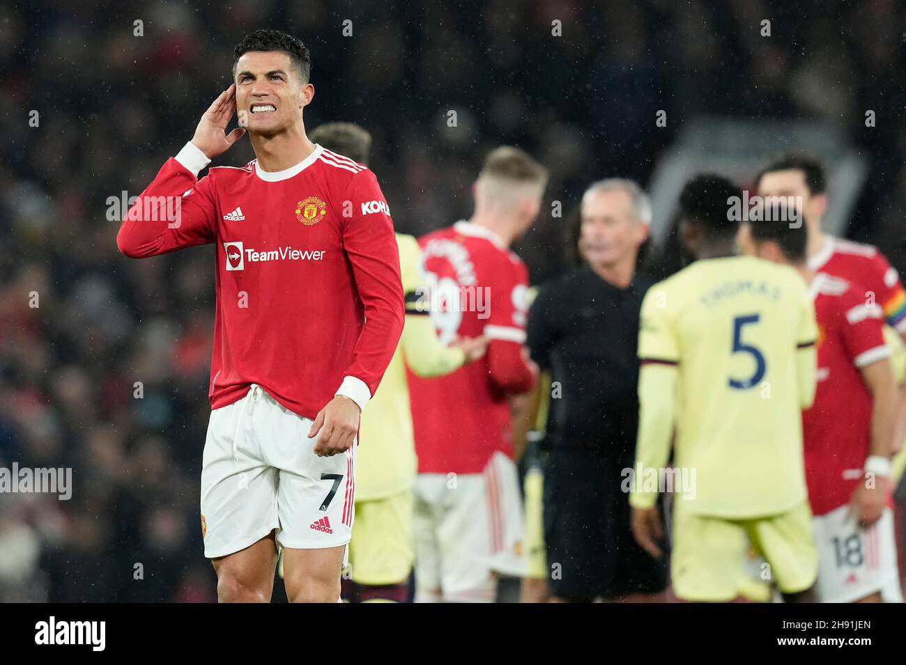 Manchester, England, 2nd December 2021. Cristiano Ronaldo of Manchester ...