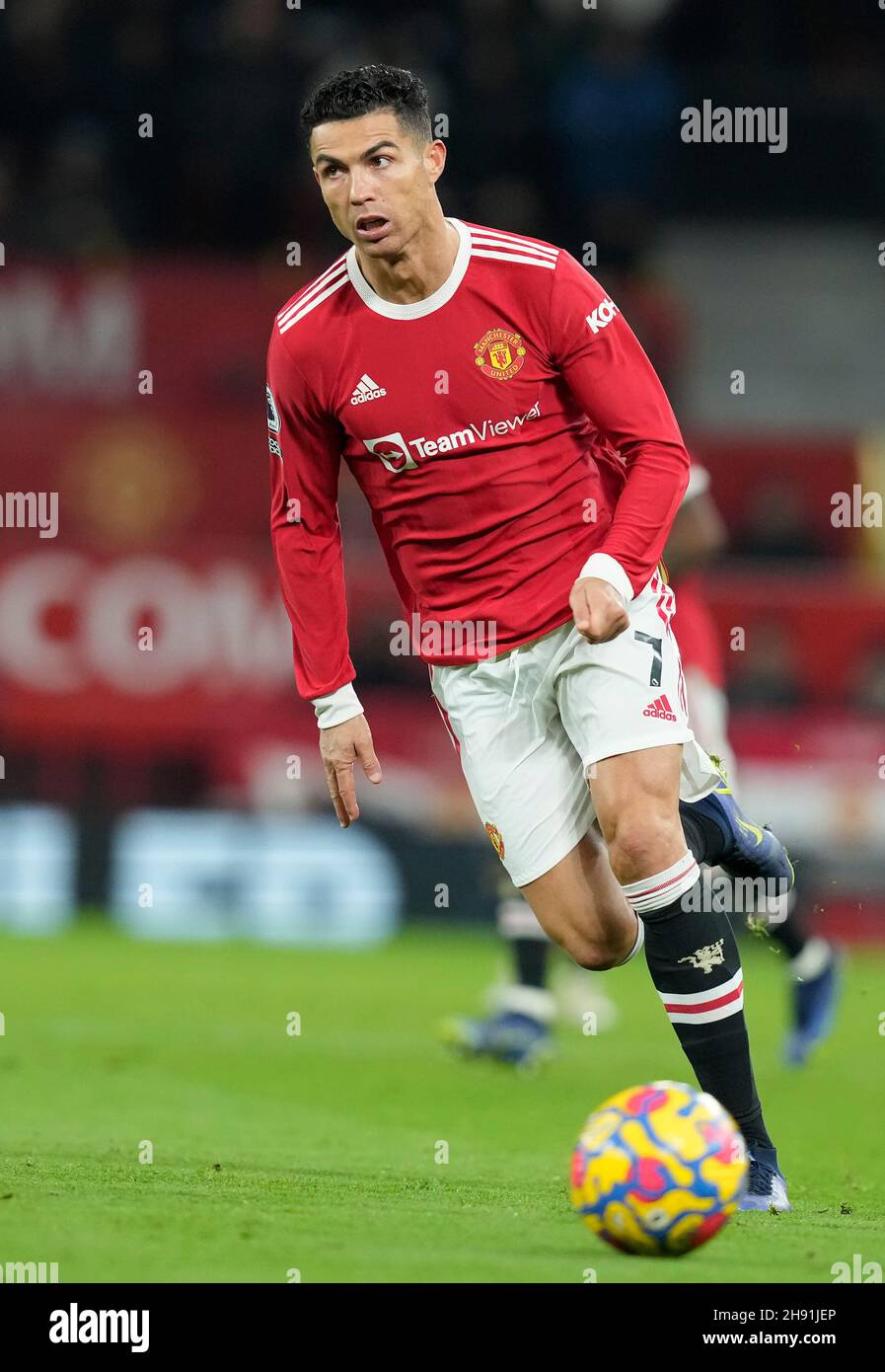 Manchester, England, 2nd December 2021. Cristiano Ronaldo of Manchester ...