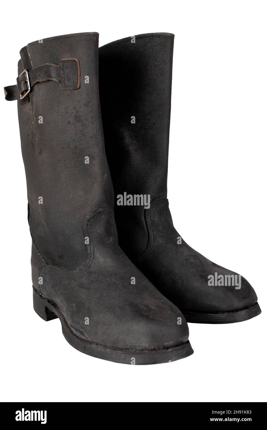 Kirza boots (boots made from artificial leather) combat boots and part ...