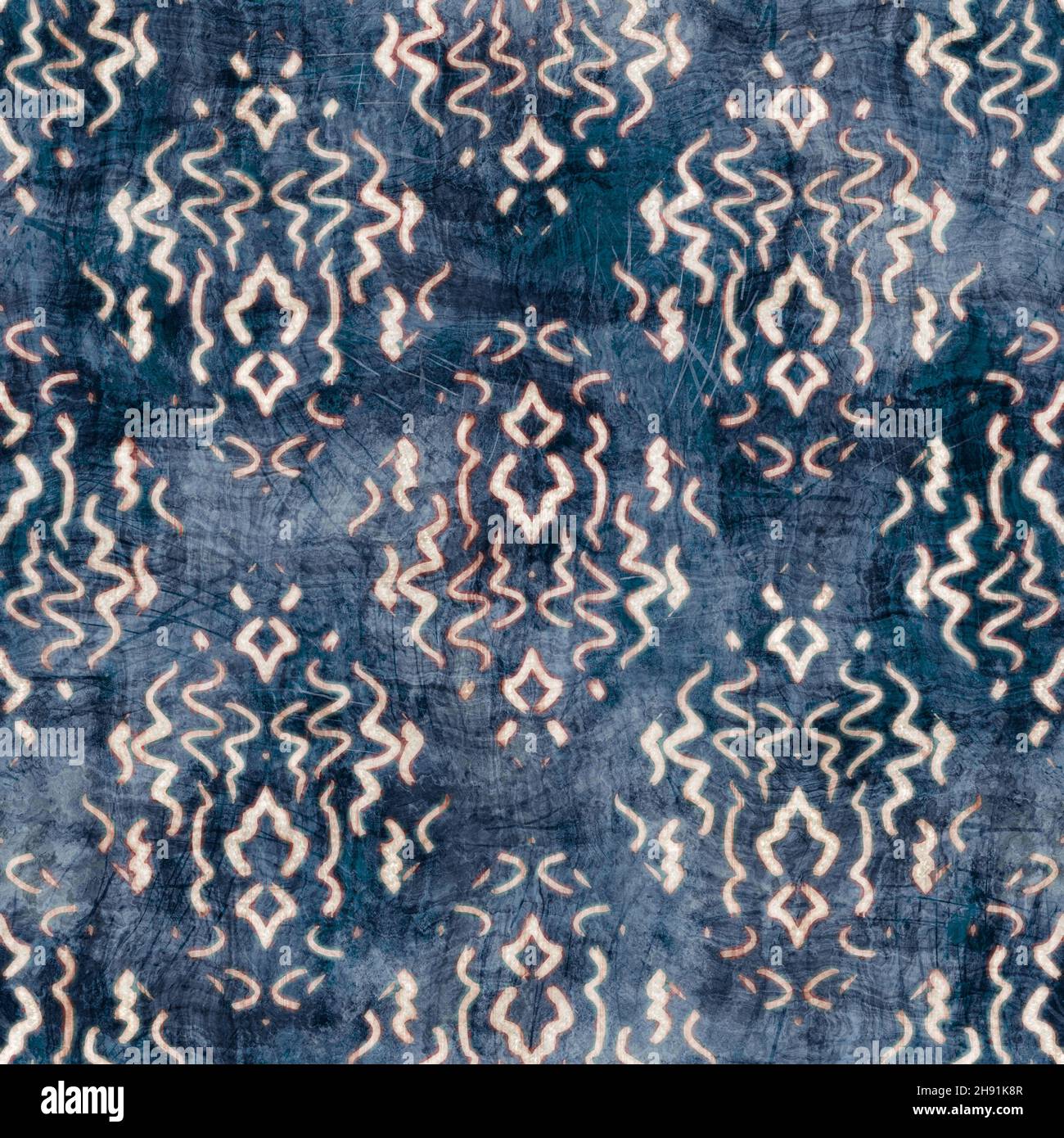 Seamless damask flourish motif Victorian style surface pattern design ...