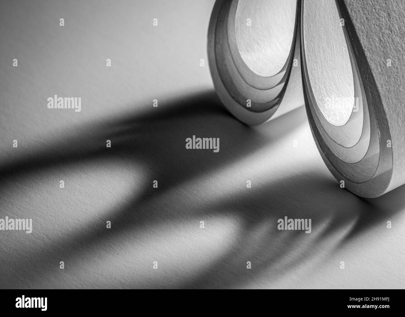 Curled up paper Black and White Stock Photos & Images - Alamy