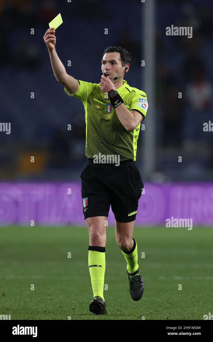 Luigi Ferraris stadium, Genova, Italy, December 01, 2021, The referee J ...