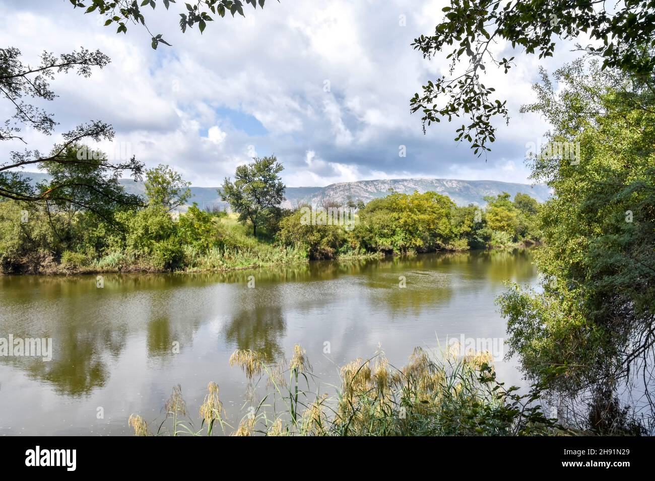 The Wilge River in Trichardspoort River Valley, Gouwsberg Mountain ...