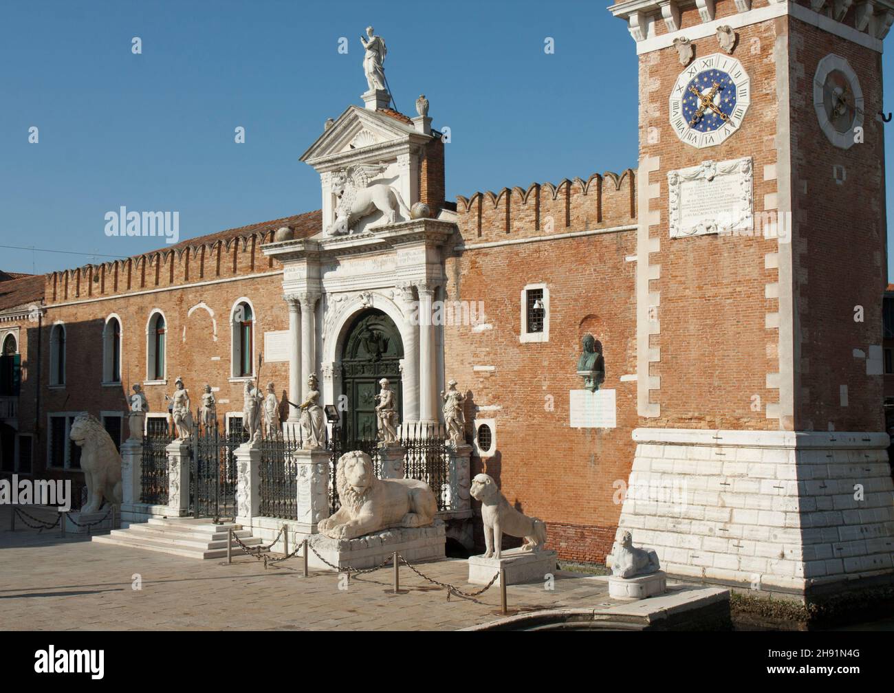 VENICE, ITALY - FEBRAURY 19, 2020: military marine museum in historical ...