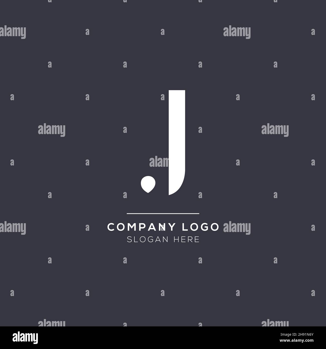 Unique modern J Letter Business Logo Design Alphabet Icon Vector Symbol ...