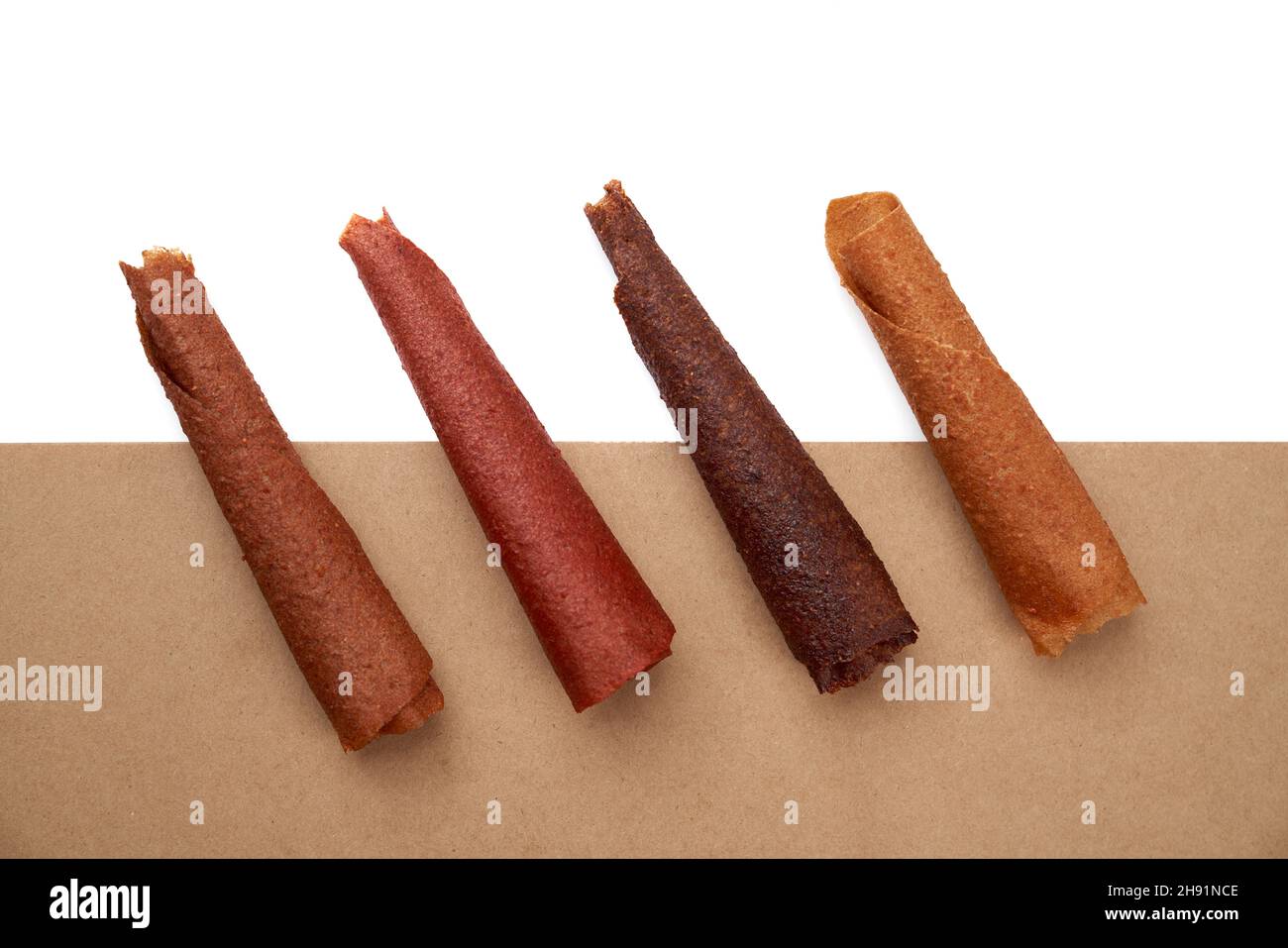 Close up of delicious fruit lozenge different colors with juicy berries ...