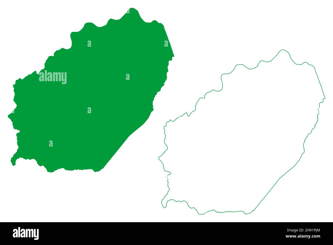 Cassia county map hi-res stock photography and images - Alamy