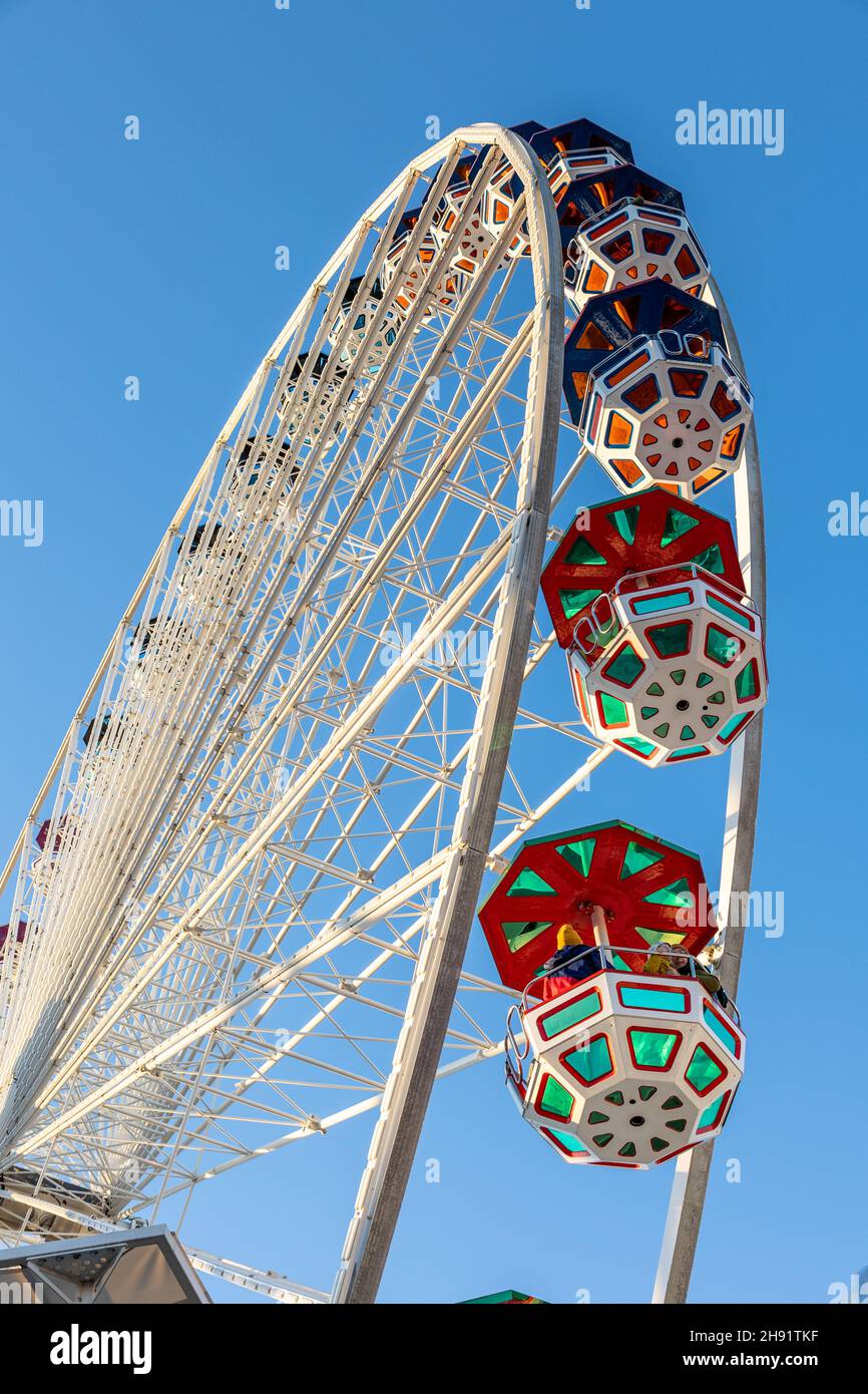 Giant Ferris Wheel at Prater Park in Vienna, Austria Stock Photo - Alamy
