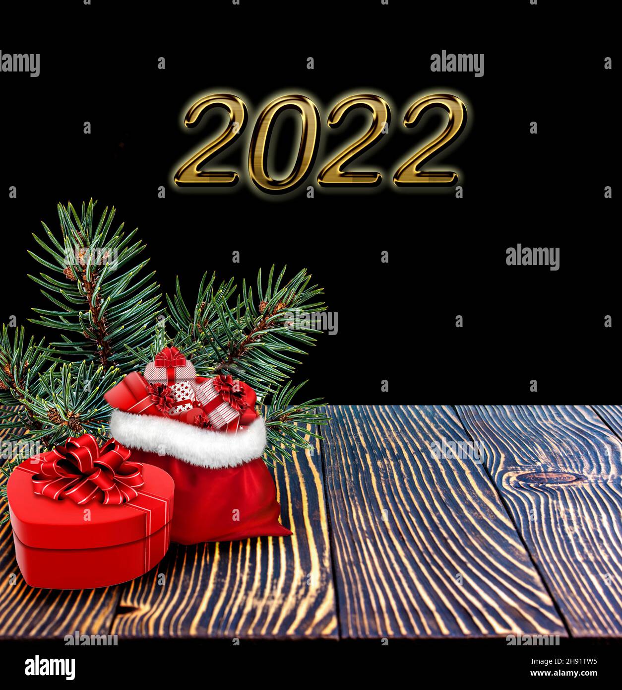 Happy New Year 2022, numbers New Year’s card,New Year's greetings 2022 ...