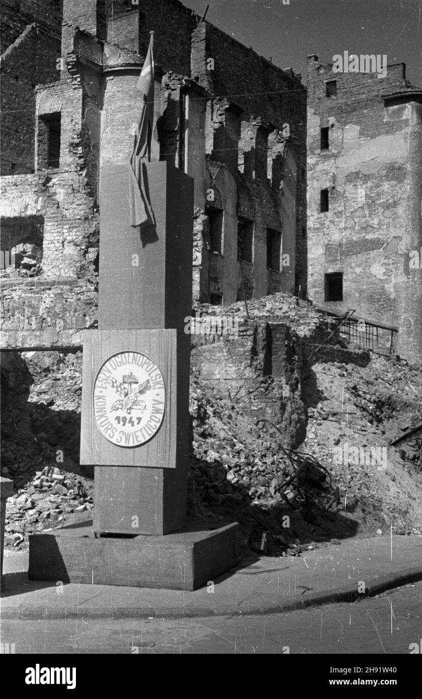 Warszawa, 1947-05-01. I Ogólnopolski Konkurs Œwietlicowy Zwi¹zków ...