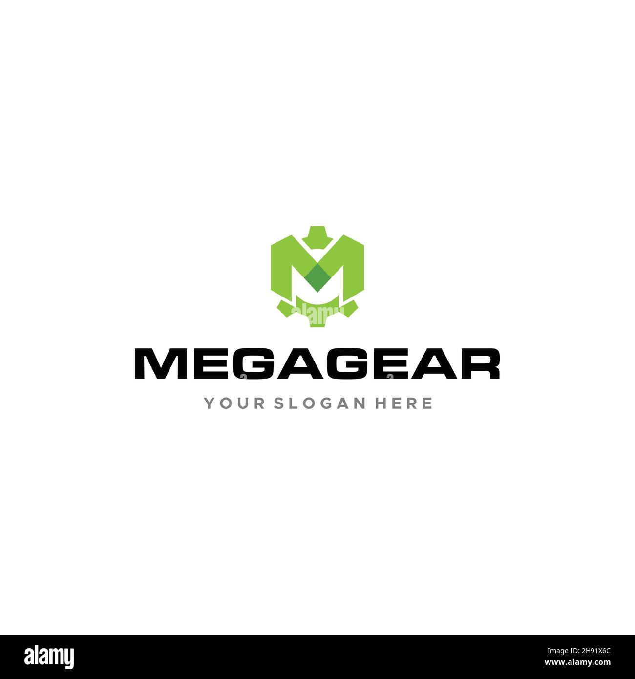 M gear logo Stock Vector Images - Alamy