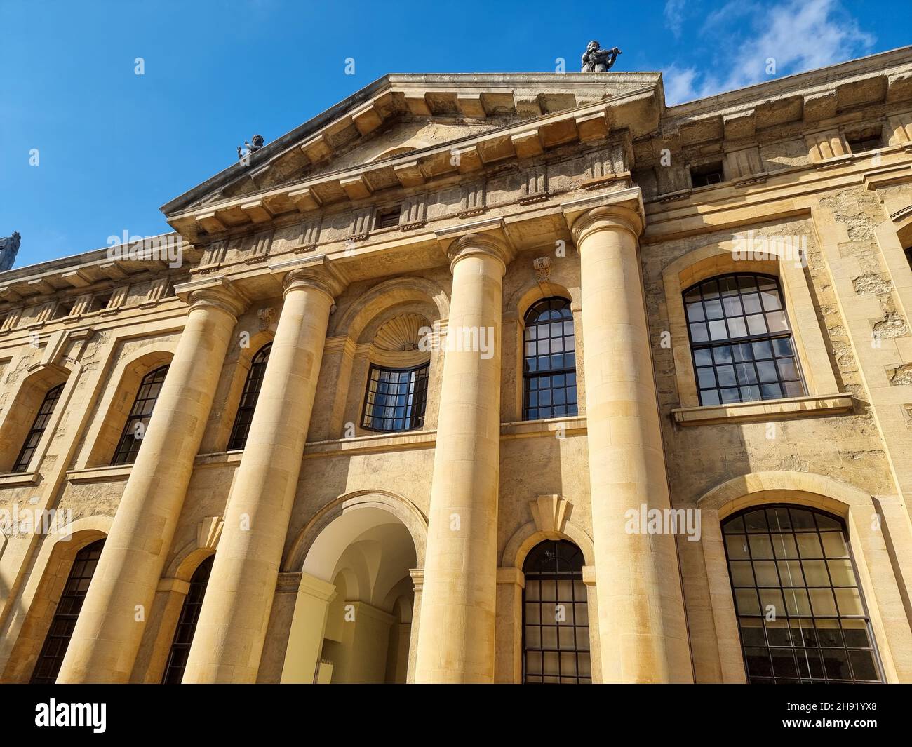 Low-angle shot of the old Clarendon Building in Oxford, England Stock ...
