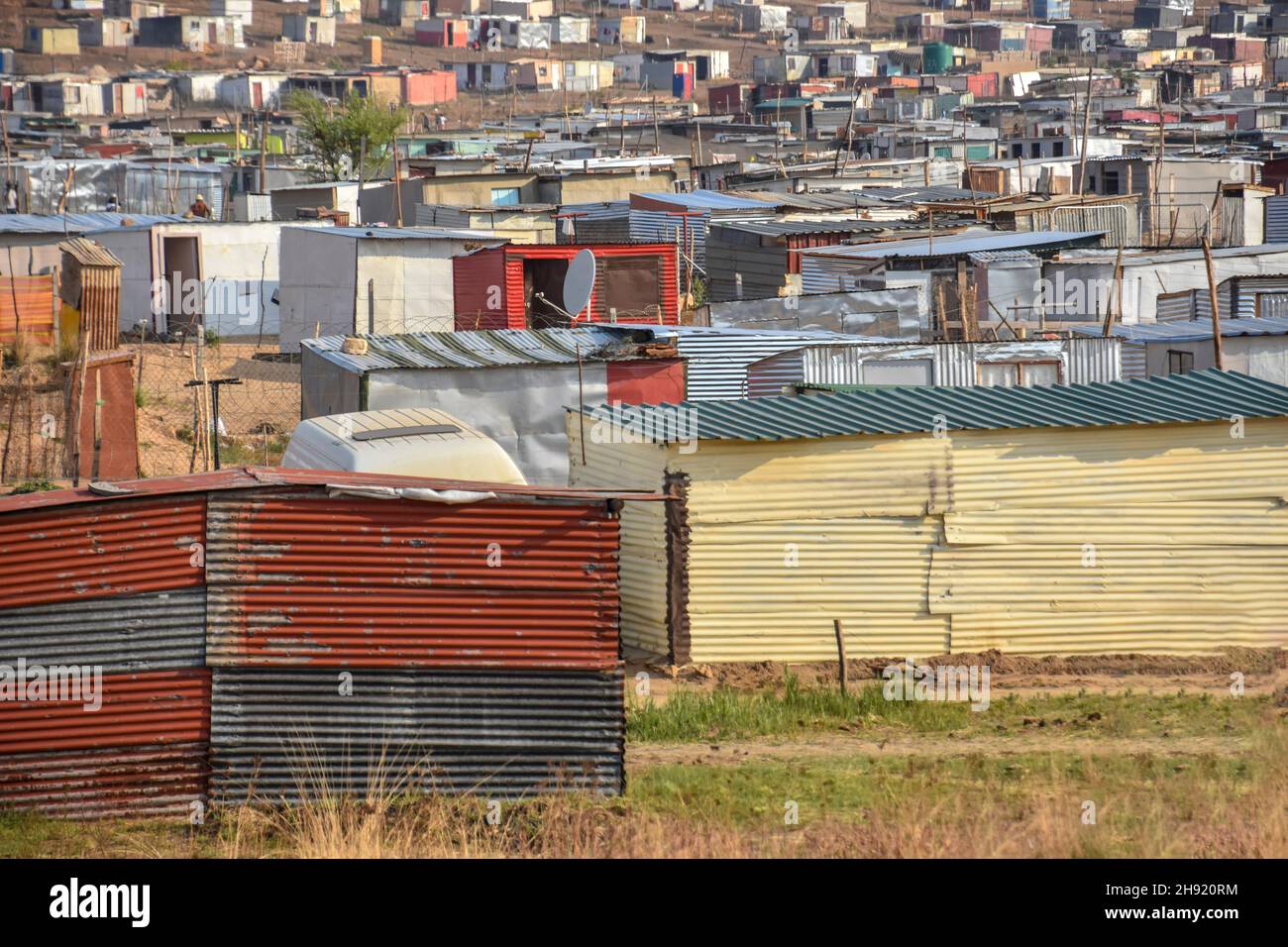 Buildings in informal settlements hidden in the eastern part of ...