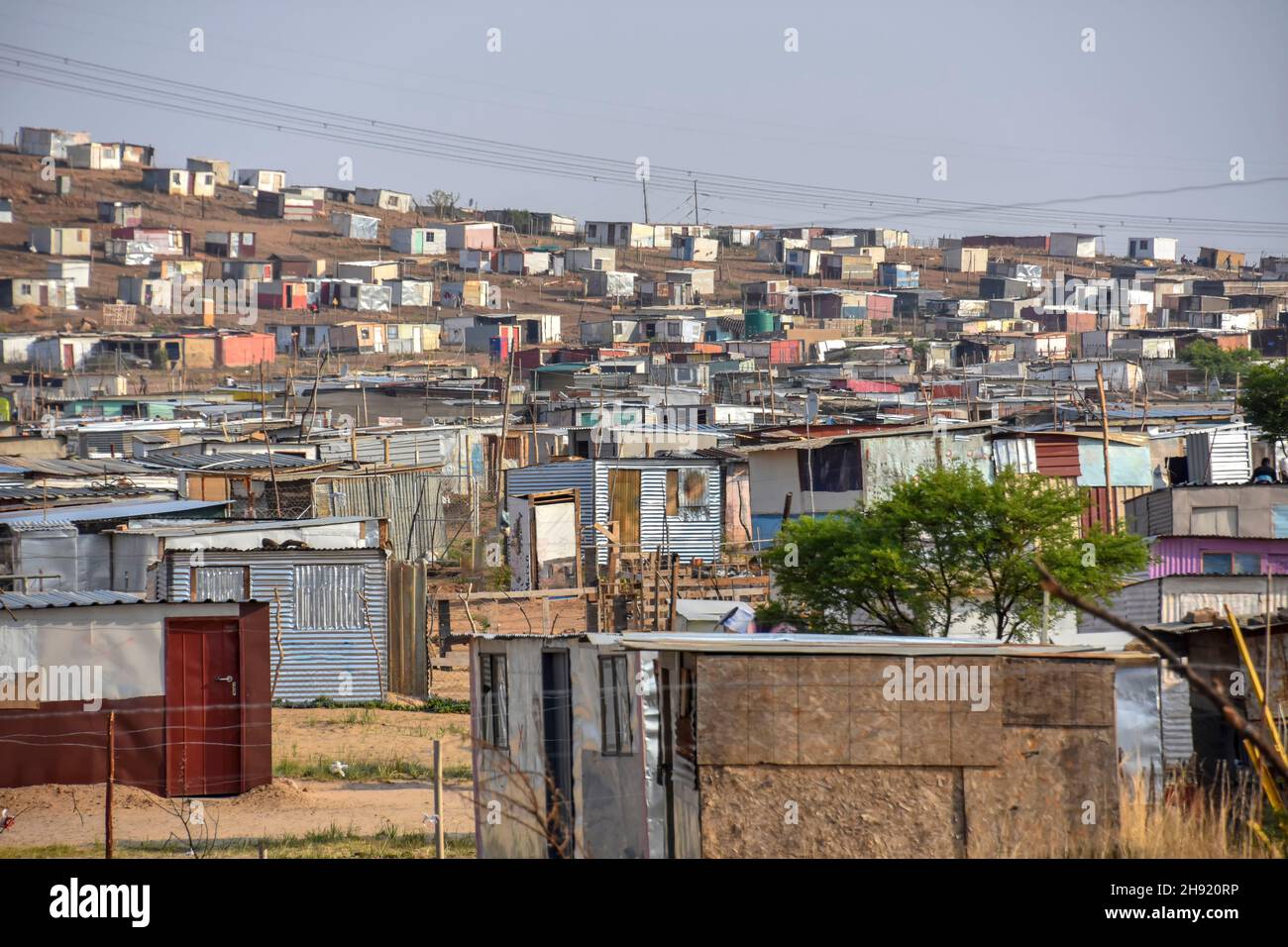 Buildings in informal settlements hidden in the eastern part of ...