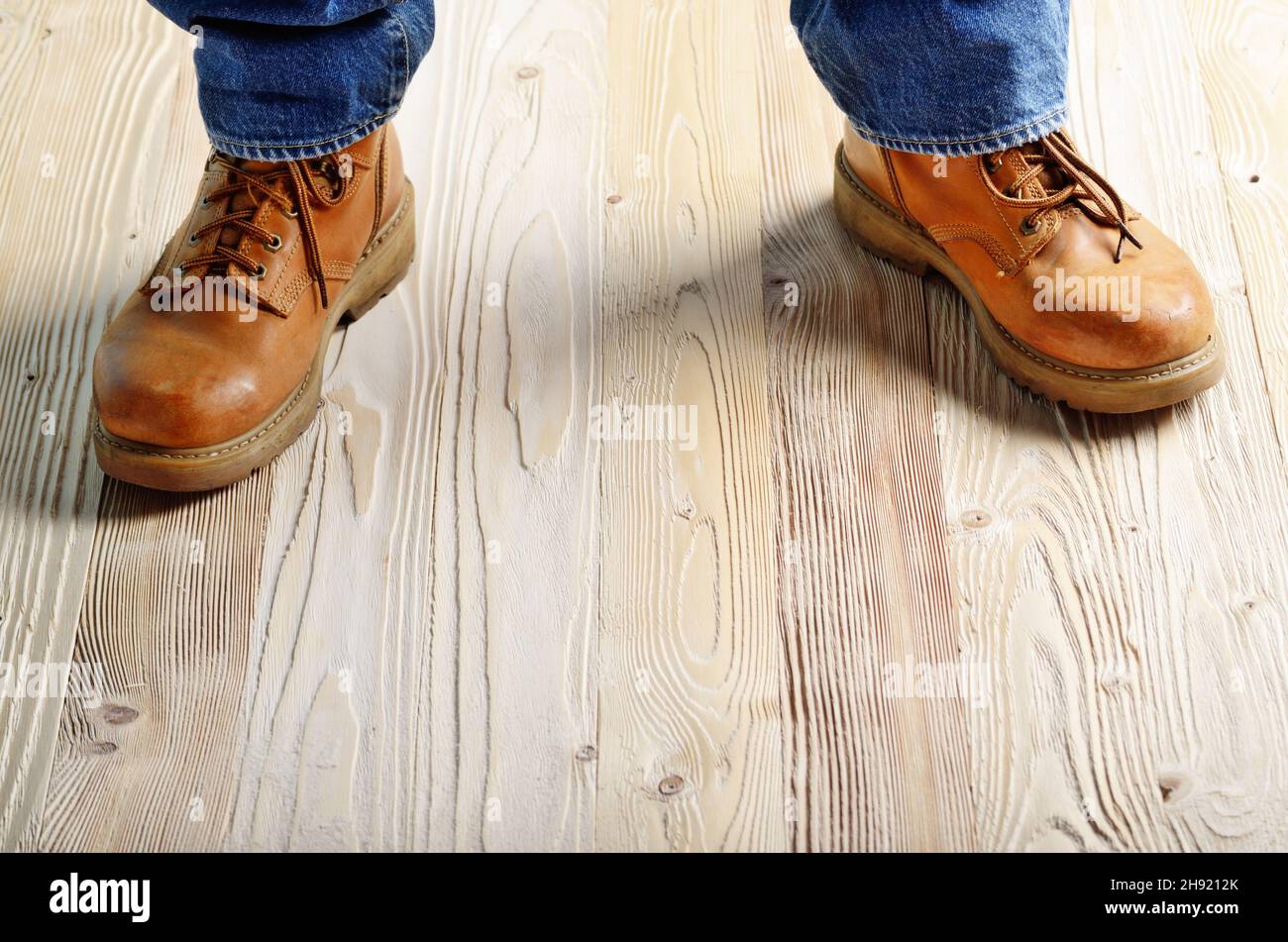 Woodwork boots hi-res stock photography and images - Alamy