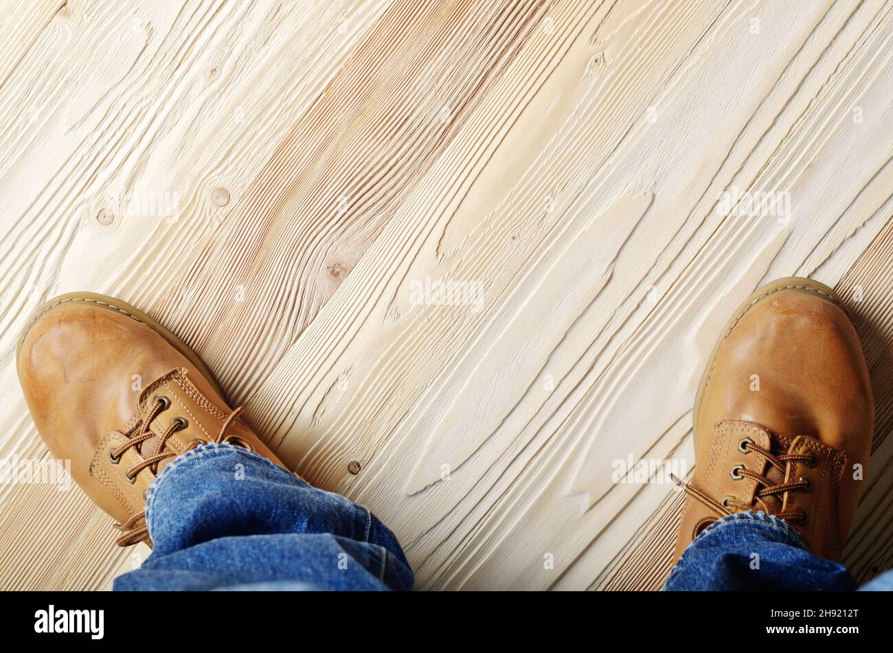 Woodwork boots hi-res stock photography and images - Alamy