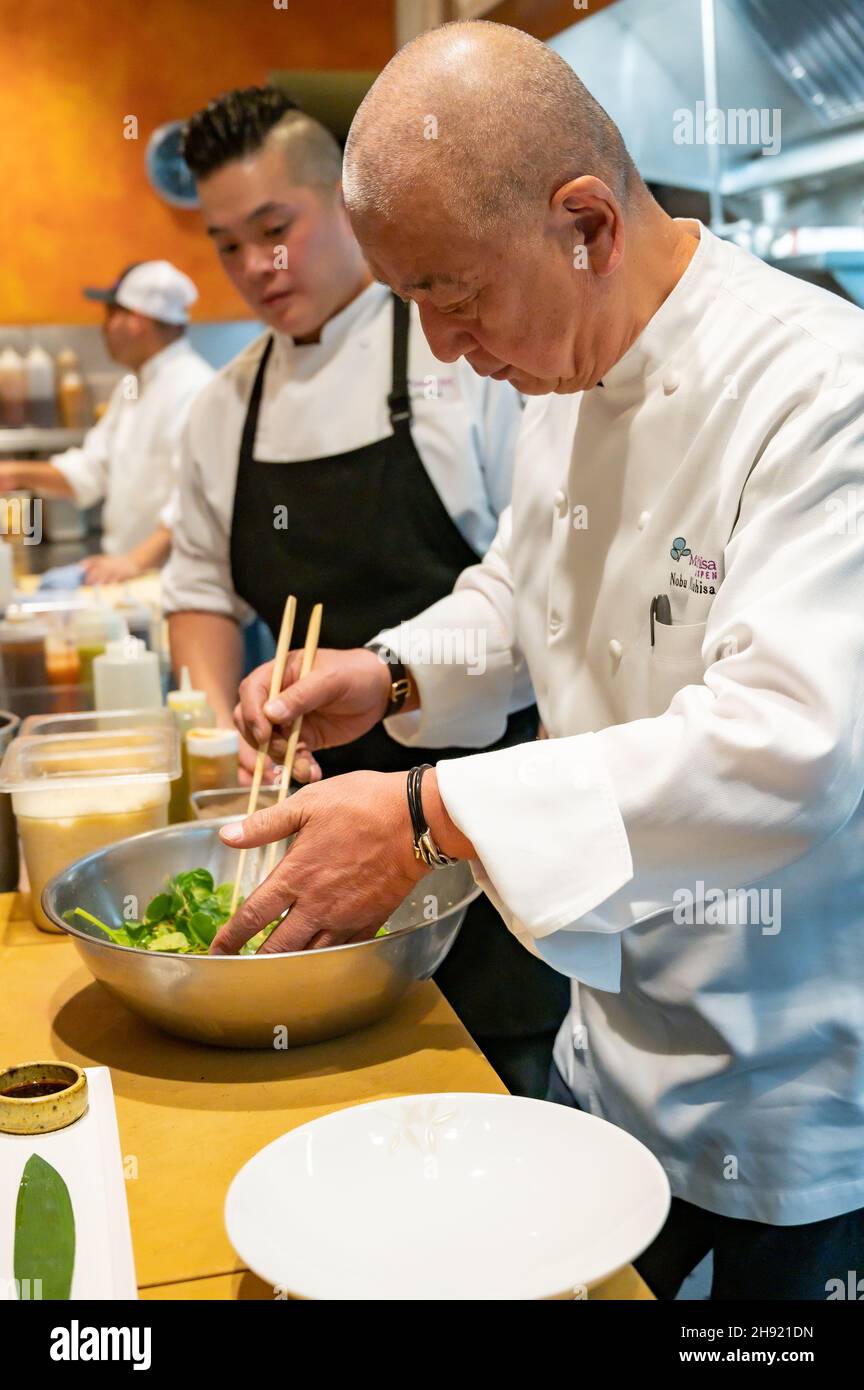 Chef Nobu Matsuhisa Stock Photo - Alamy