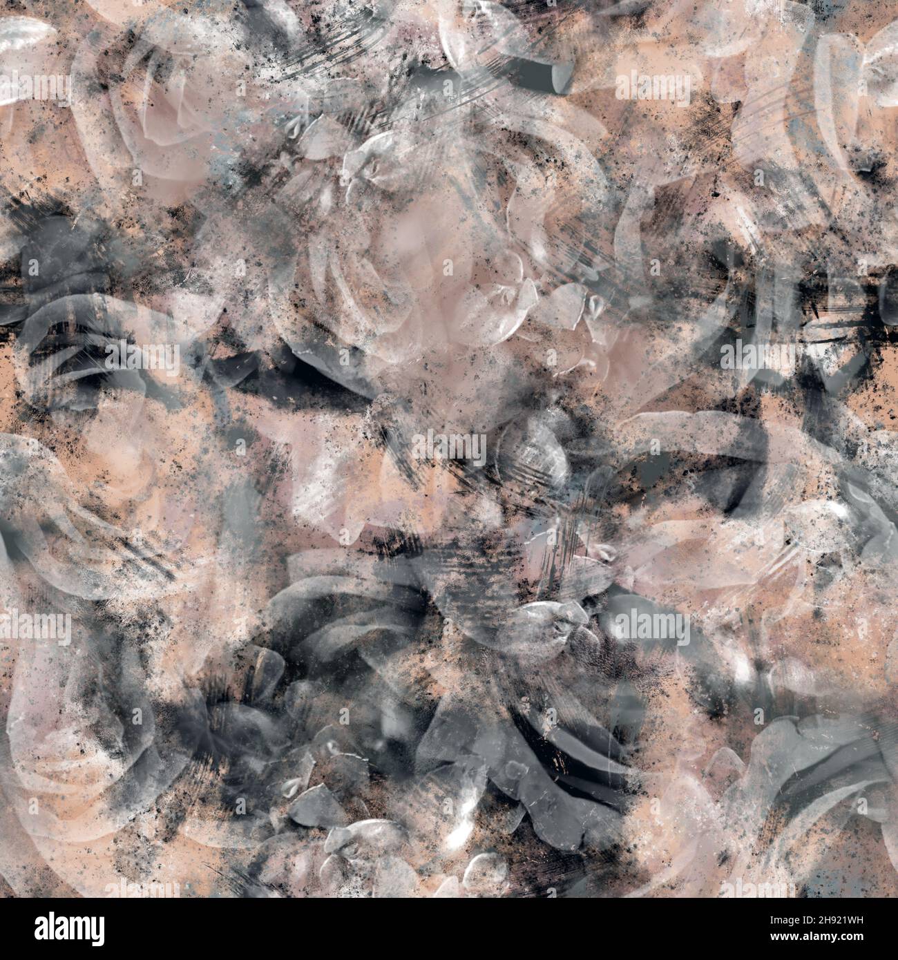Seamless neutral and white grungy classic abstract surface pattern ...