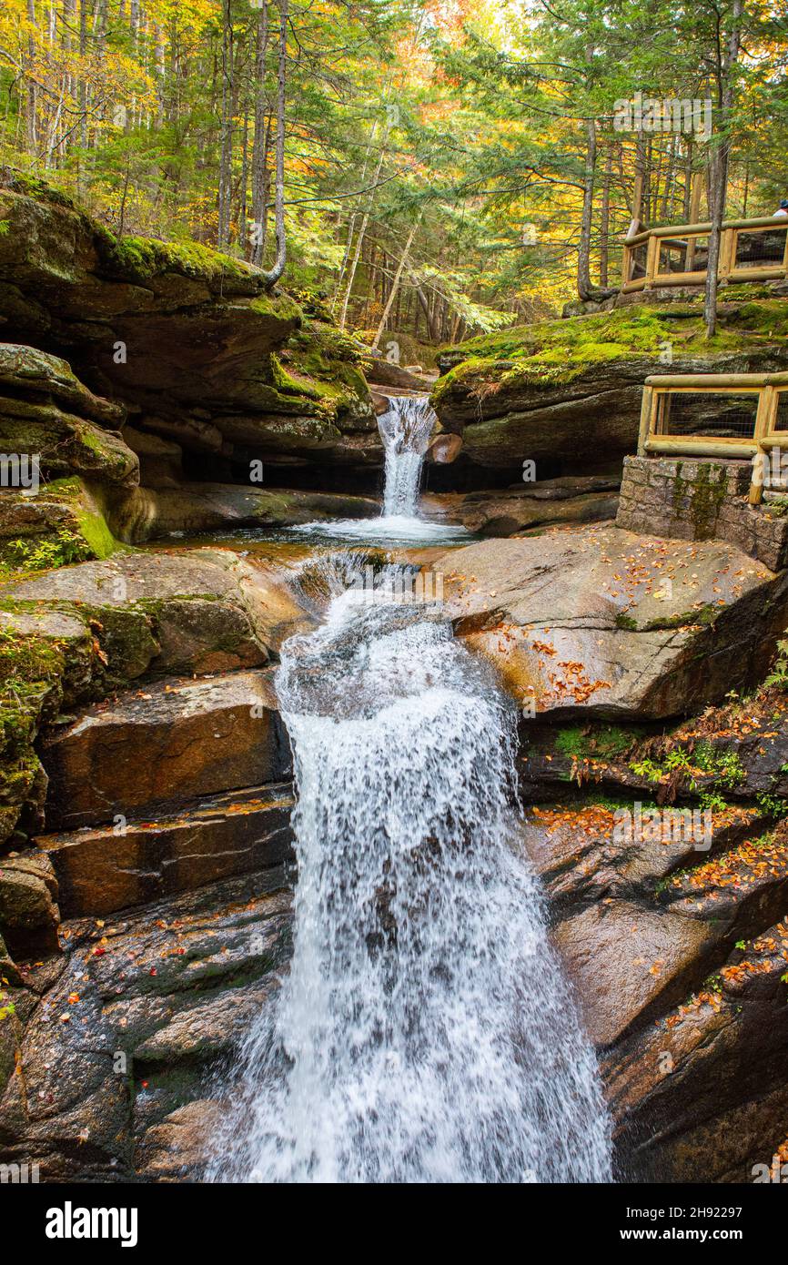 Sabbaday Falls - Waterfall Stock Photo - Alamy