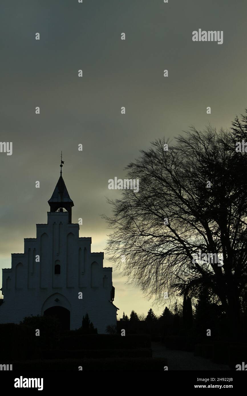 Pictures of a traditional Church in Denmark in Scandinavia Stock Photo ...