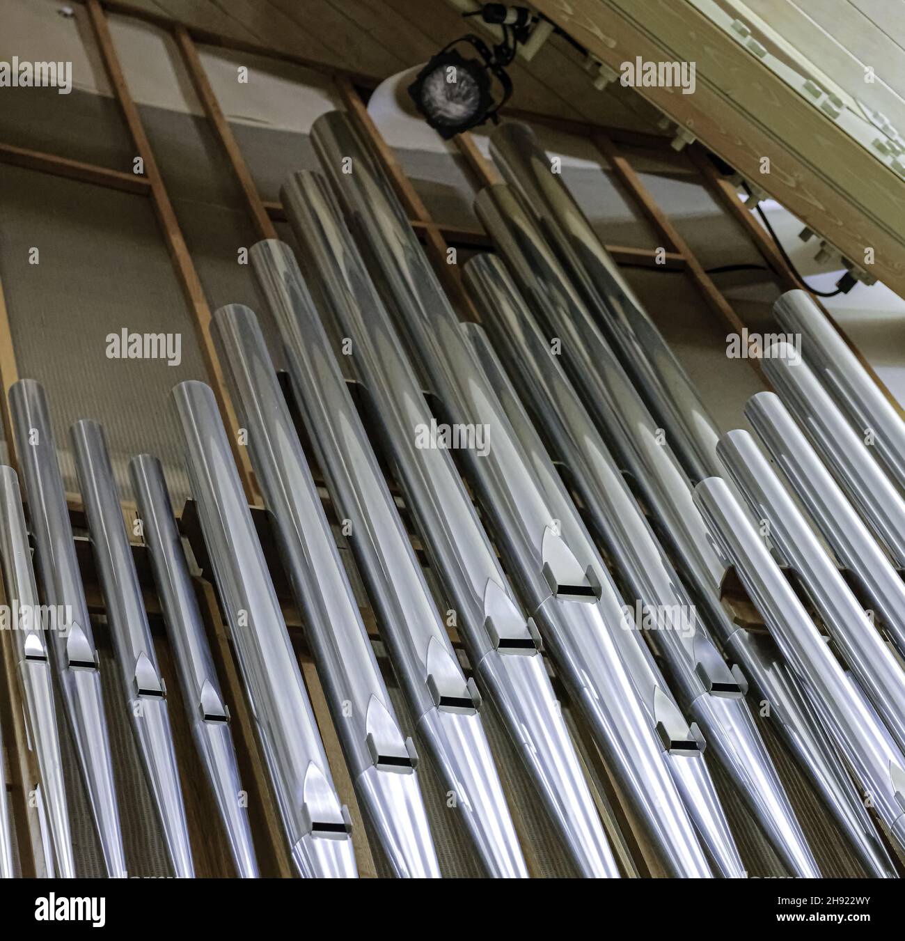 Organ pipes at the church Stock Photo - Alamy