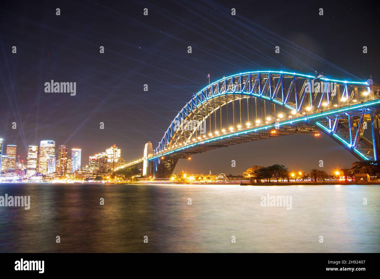 Sydney harbour bridge vivid hi-res stock photography and images - Alamy