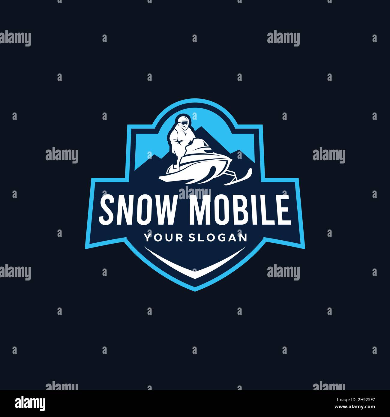 Adult man snowmobile Stock Vector Images - Alamy