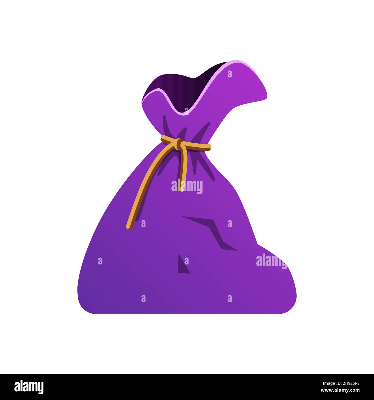 Magic bag - modern flat design style single isolated object. Neat ...