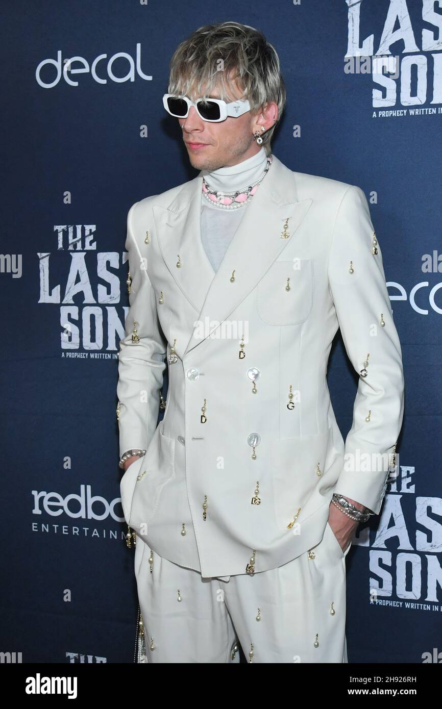 Colson Baker aka Machine Gun Kelly attends the New York Premiere of ...